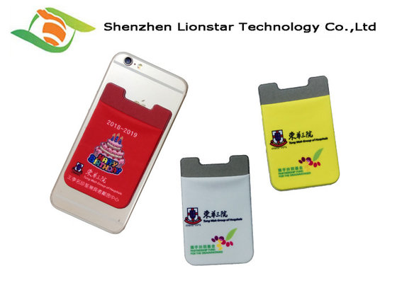 Soft Lycra Cell Phone Holder With 3M Sticker Adhesive And Spandex Fabric