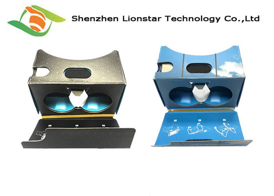 Lens Diameter 37M / 34MM Cardboard VR Goggles For Android And IPhone Smartphones