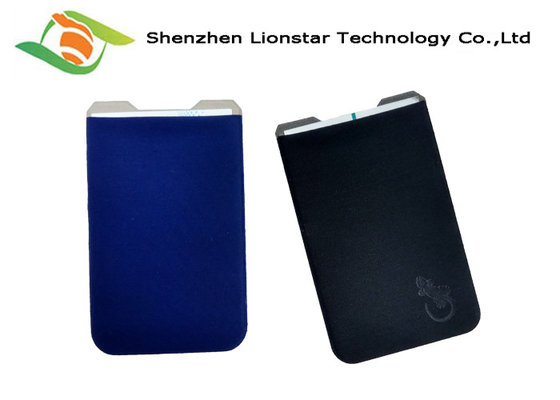 Lycra Cell Phone Pocket Card Holder For Credit Card / Transportation Card