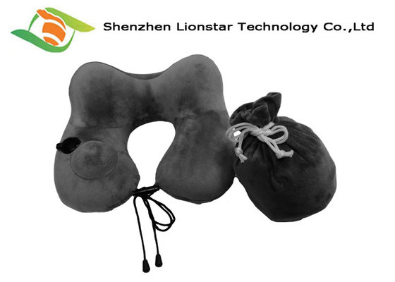 Soft Colorful Inflatable Travel Pillow Keeps Your Neck With Washable Cover
