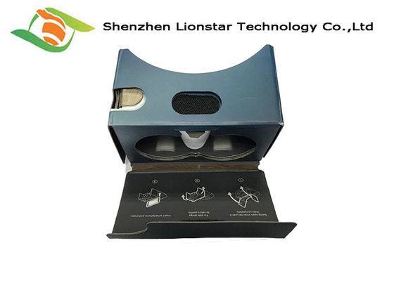 3.5-6.0 Inch Phone Cardboard VR Headset For 3d Video / 3d Games / 360 Video