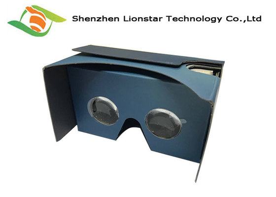 3.5-6.0 Inch Phone Cardboard VR Headset For 3d Video / 3d Games / 360 Video