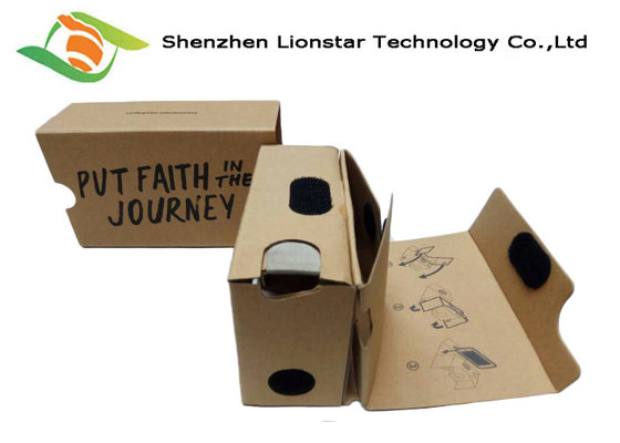 Promotional Gifts Virtual Reality Cardboard Multi Color For Children / Friends / Family