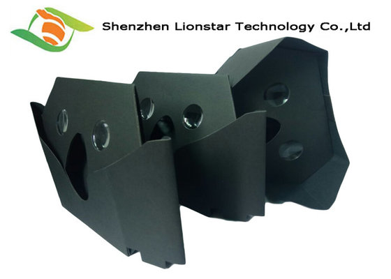 Black Cardboard Vr Virtual Reality Glasses Greeting Card Style 25MM PMMA Lens