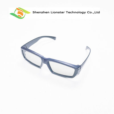 Black Frame Plastic 3D Glasses , 3D Movie Goggles Polarized Efficiency 99.9%