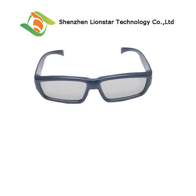 Black Frame Plastic 3D Glasses , 3D Movie Goggles Polarized Efficiency 99.9%
