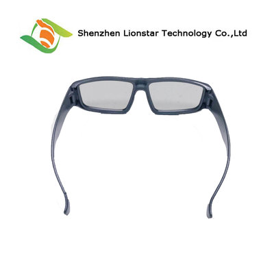 Black Frame Plastic 3D Glasses , 3D Movie Goggles Polarized Efficiency 99.9%