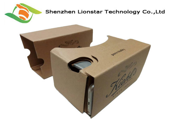 Eco - Friendly Cardboard Virtual Viewer , Google Cardboard Virtual Reality 3d Glasses 
