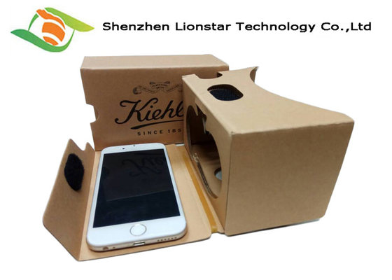 Eco - Friendly Cardboard Virtual Viewer , Google Cardboard Virtual Reality 3d Glasses 