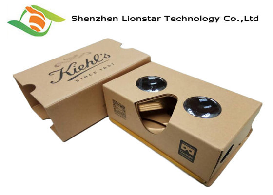 Eco - Friendly Cardboard Virtual Viewer , Google Cardboard Virtual Reality 3d Glasses 