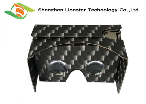 3D VR Headset Custom Logo Cardboard VR Viewer For 3.5-6.0" Android / IOS / Window Phone