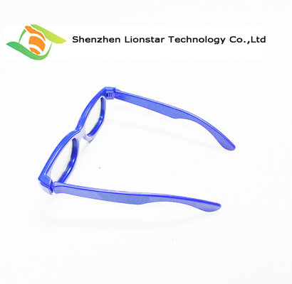 ABS Frame Plastic Anaglyph 3d Glasses For Dlp Projector Customized Logo