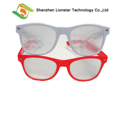 Heart Diffraction Glasses For Watching Fireworks Flame , Diffraction Lenses Glasses