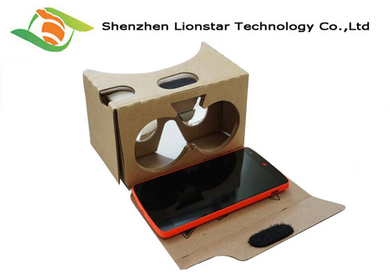 Customized Cardboard VR Headset Google Cardboard 2.0 For Android / IOS Smartphones
