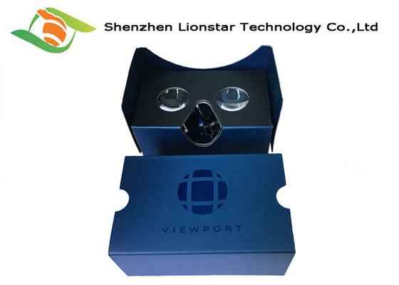 Colorful Cardboard Virtual Reality Goggles For Watching VR Videos , Virtual Cardboard Box