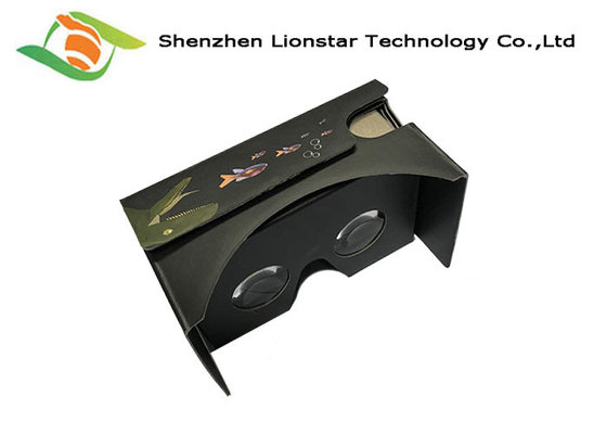 Folded Cardboard Virtual Game Goggles , Advertising Gift Virtual Reality Cardboard Box