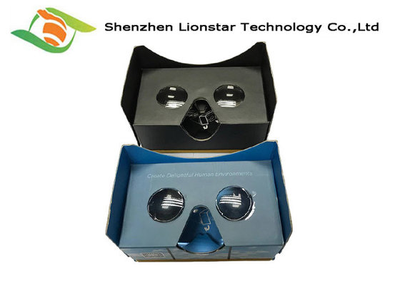 Folded Cardboard Virtual Game Goggles , Advertising Gift Virtual Reality Cardboard Box