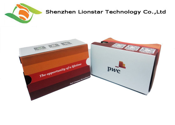Customized Design Virtual Reality Headset Cardboard 15CM*6.5CM*8.5CM With PMMA Lens