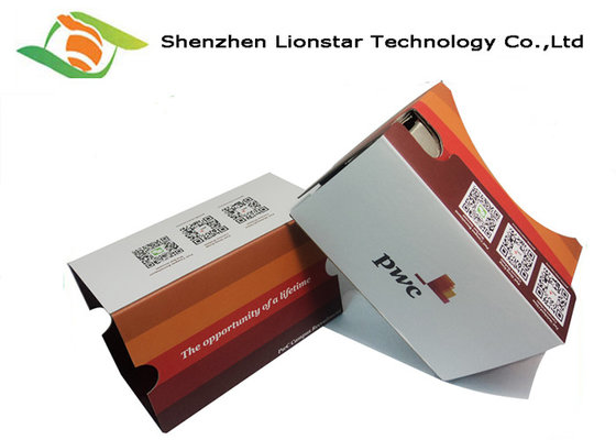 Customized Design Virtual Reality Headset Cardboard 15CM*6.5CM*8.5CM With PMMA Lens