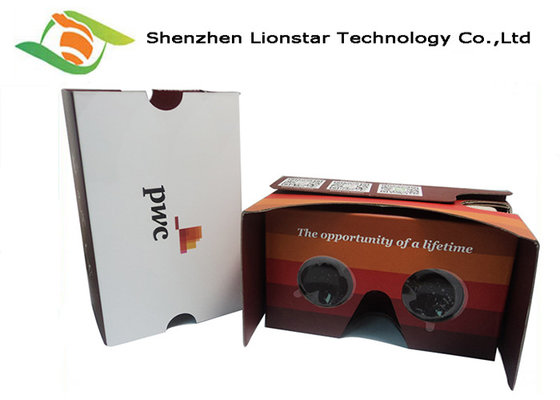 Customized Design Virtual Reality Headset Cardboard 15CM*6.5CM*8.5CM With PMMA Lens