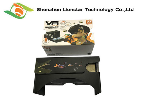 Folded Cardboard Virtual Game Goggles , Advertising Gift Virtual Reality Cardboard Box