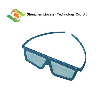 Plastic Chromadepth Colorful Side By Side 3D Glasses Bigger Shape 0.19mm Lens Thickness