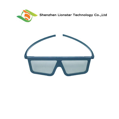 Plastic Chromadepth Colorful Side By Side 3D Glasses Bigger Shape 0.19mm Lens Thickness