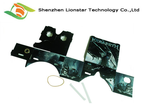 Custom DIY Cardboard VR Headset Virtual Reality 3D Glasses With Head Strap