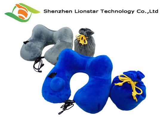 Air Inflatable Neck Support Travel Pillow , U Shaped Comfortable Travel Pillow