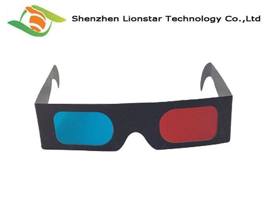 3D Theater System Red Cyan Anaglyph 3d Glasses 0.2mm PET Lenses CE FDA EN71 SGS