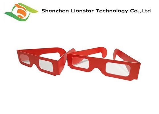 Transparent Lens Chromadepth Passive 3D Glasses For Internet Web Site Viewing