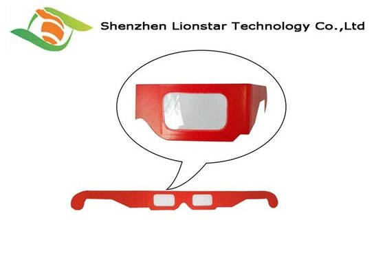 Transparent Lens Chromadepth Passive 3D Glasses For Internet Web Site Viewing