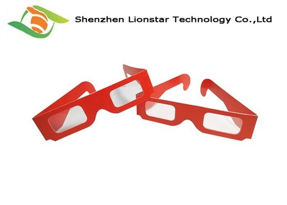 Transparent Lens Chromadepth Passive 3D Glasses For Internet Web Site Viewing