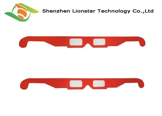 Transparent Lens Chromadepth Passive 3D Glasses For Internet Web Site Viewing
