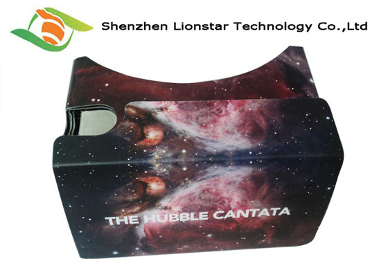 3.5-6.0 Inch Cell Phone Cardboard VR Viewer Waterproof With Two Sides Printing