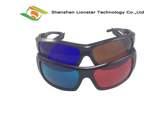 Plastic Glasses Linear Polarizer Film 3D Movies Red And Blue Glasses 0.2 mm Lens