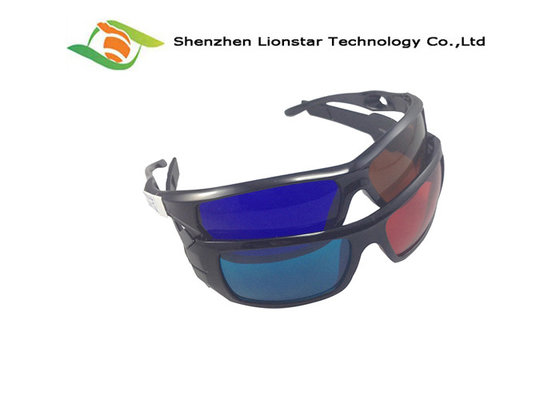 Plastic Glasses Linear Polarizer Film 3D Movies Red And Blue Glasses 0.2 mm Lens