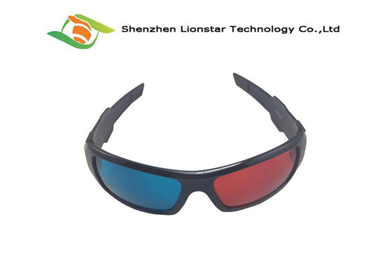 Plastic Glasses Linear Polarizer Film 3D Movies Red And Blue Glasses 0.2 mm Lens