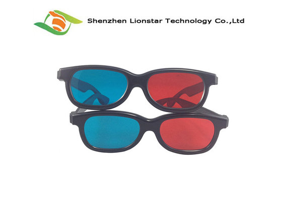 Stereoscopic Anaglyph Red And Blue 3d Glasses 140x48x140mm For 3D Movie And Games