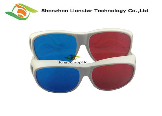 3D Plastic Framed Vision Glasses Linear Polarizer Film 3D Glasses For 3D Videos