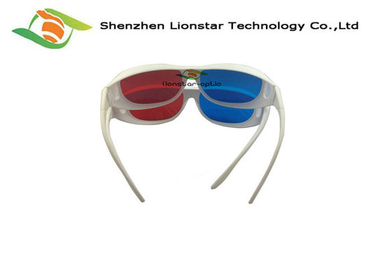 3D Plastic Framed Vision Glasses Linear Polarizer Film 3D Glasses For 3D Videos
