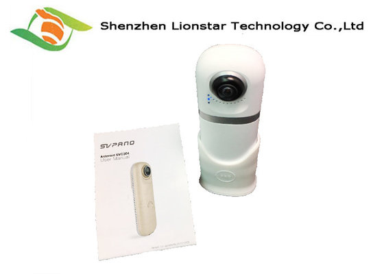 Smartphone 360 Vr Camera With Double Screen / Rechargeable Battery 2048*1024 Or 1920*960