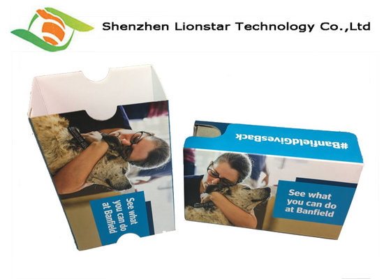 Full Color Smartphone Use Virtual Reality Cardboard With 34 /37 mm Biconvex Lens