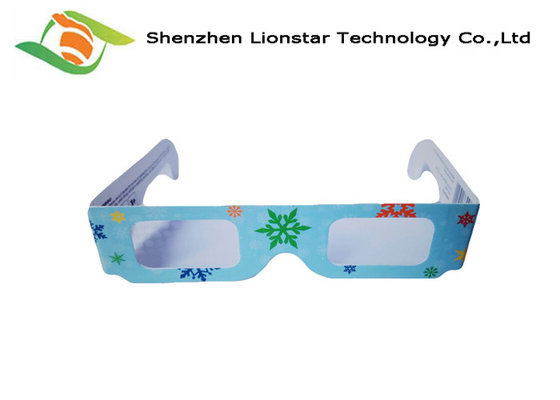 Portable Cardboard Type Passive 3D Glasses Full Color Two Sides Printing