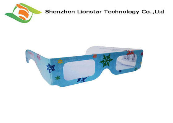 Portable Cardboard Type Passive 3D Glasses Full Color Two Sides Printing