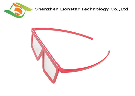 Slim Light Red Passive 3D Glasses Circular Polarized Glasses 155*55*165MM