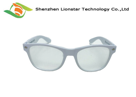 Big Size Lens Linear Polarized Glasses White Plastic Framework 3D Glasses