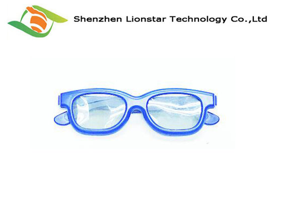 Purple Plastic Framework 3D Movie Glasses , Snowman Effect Lens Diffraction Glasses