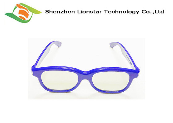 Purple Plastic Framework 3D Movie Glasses , Snowman Effect Lens Diffraction Glasses