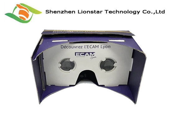 Android IOS Smart Phone 3D Virtual Reality Goggles , VR Games Google Cardboard With Straps